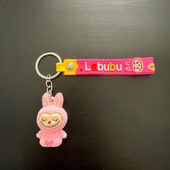 Labubu | Accessories | Labubu The Monster Mini Lanyard Keychain Pink ...